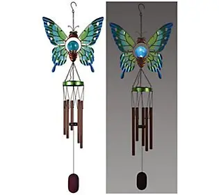 SUNSET VISTA DESIGNS Sunset Vista Solar Butterfly Wind Chimes