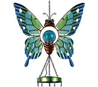 SUNSET VISTA DESIGNS Sunset Vista Solar Butterfly Wind Chimes