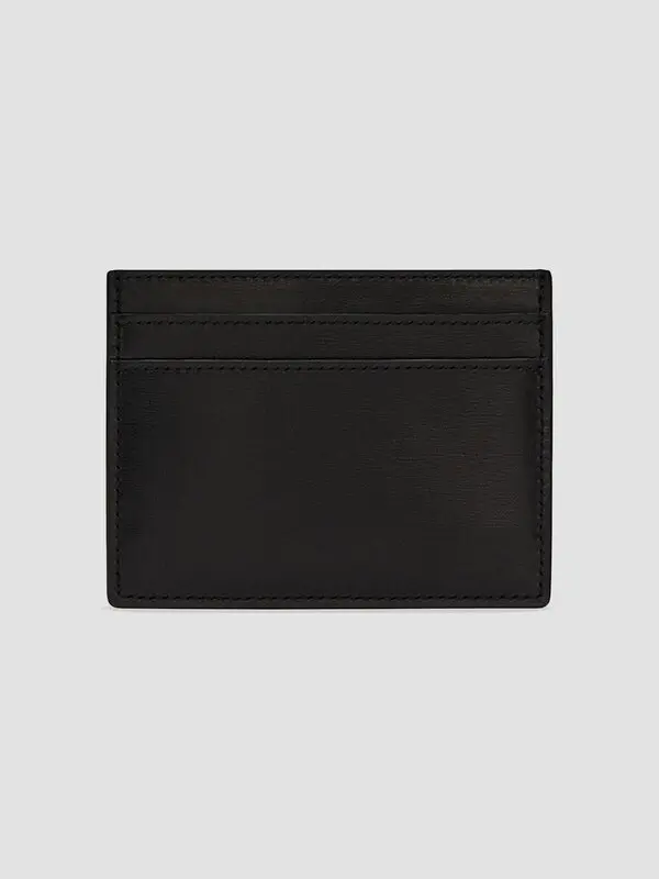 Saint Laurent Credit Card Case In Smooth Leather