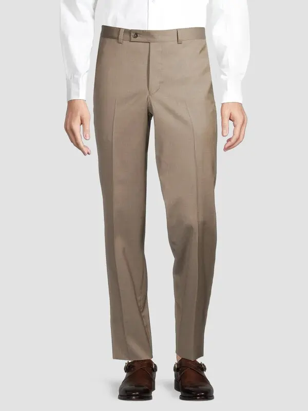 SAKS FIFTH AVENUE Collection Oslo Basic Wool Pants - Beige