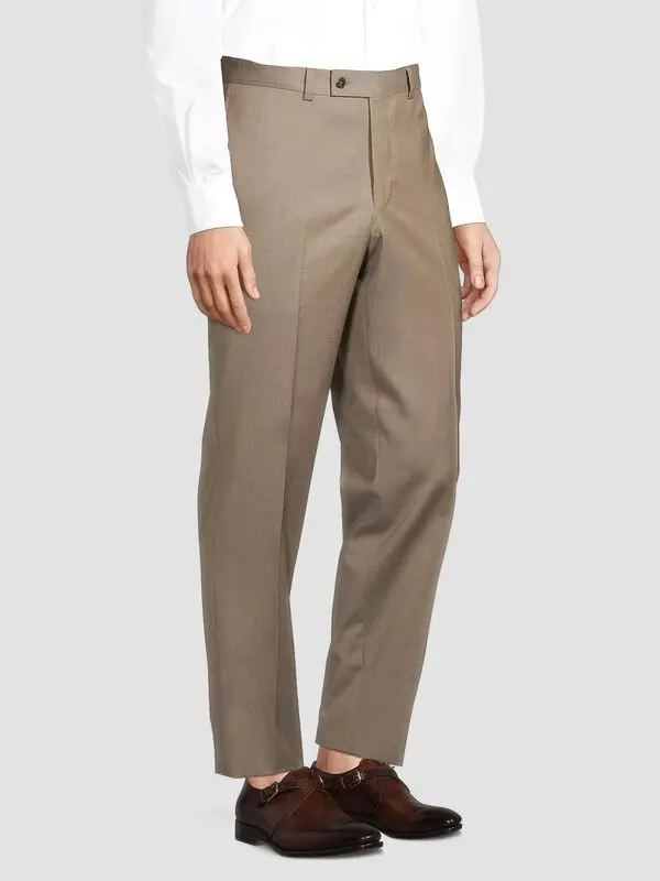 SAKS FIFTH AVENUE Collection Oslo Basic Wool Pants - Beige
