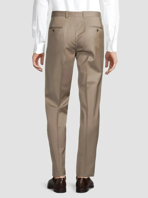 SAKS FIFTH AVENUE Collection Oslo Basic Wool Pants - Beige