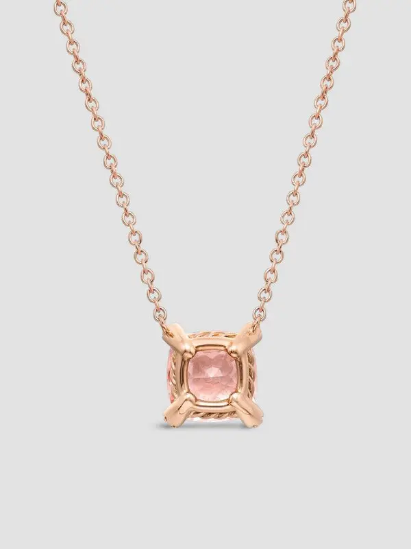 David Yurman Petite Chatelaine Pendant Necklace In 18k With And Diamonds, 7mm