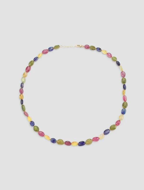 Jia Jia Sapphire & 14k Yellow Gold Smooth Candy Necklace