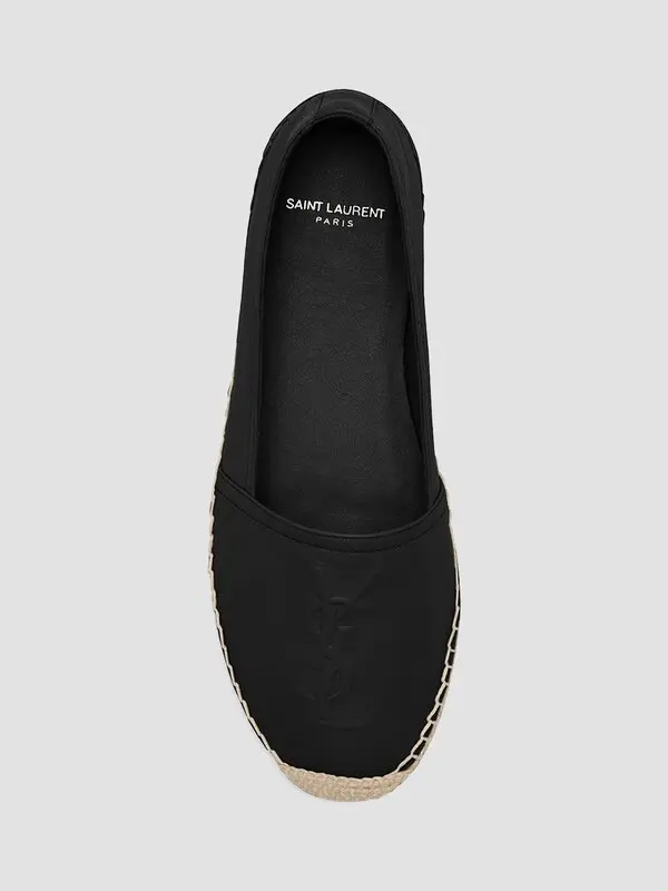Saint Laurent Monogram Espadrilles In Lambskin