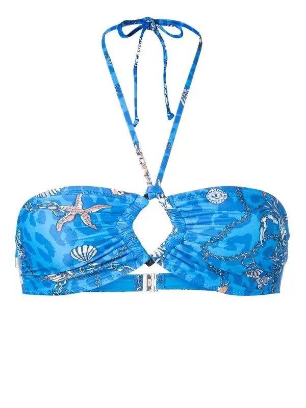 GANNI Recycled Bikini Top - Blue