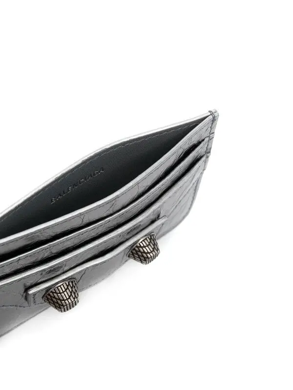 Balenciaga Le Cagole Card Holder - Silver | Editorialist