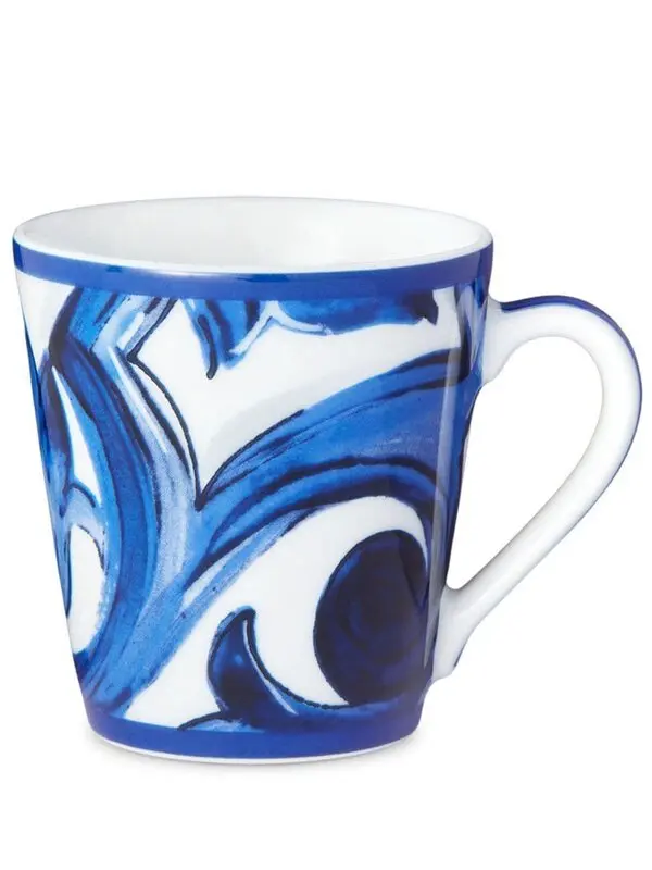Dolce & Gabbana Archive-print Porcelain Mug - Blue