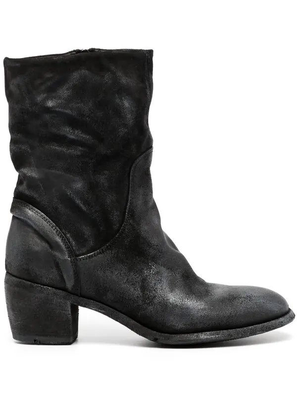 MADISON MAISON Laminated Metallic-finish 60mm Ankle Boots - Silver