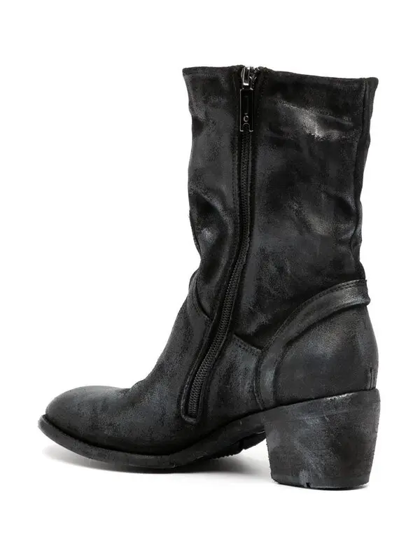 MADISON MAISON Laminated Metallic-finish 60mm Ankle Boots - Silver