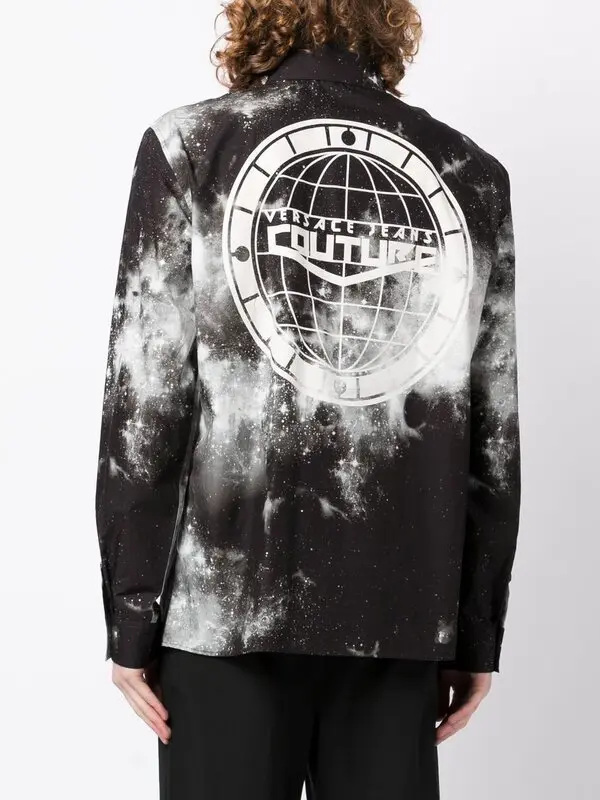 Versace Tie Dye-print Button-up Shirt