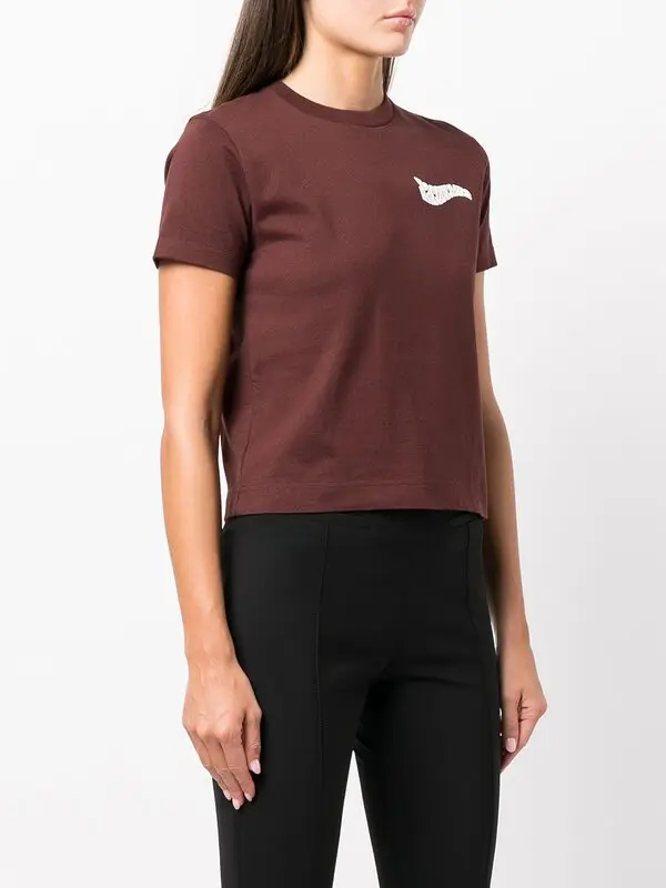 Jacquemus Le T-Shirt Camargue Logo-Embroidered Top - Brown 