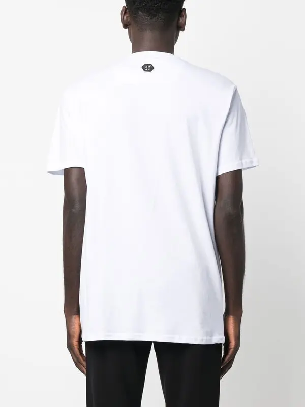 Philipp Plein Skull-print Crew-neck T-shirt - White