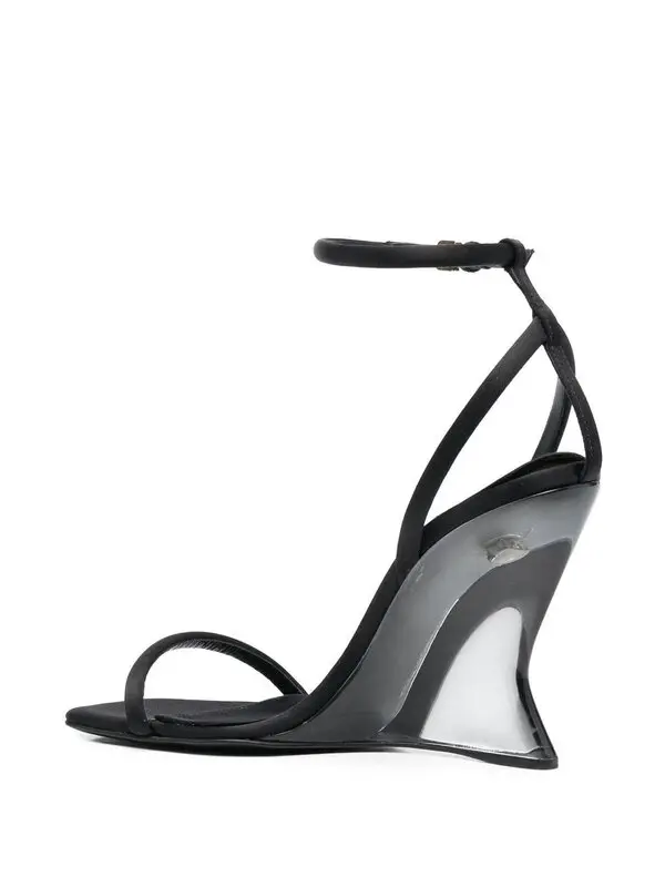 SERGIO ROSSI Evangelie 100mm Wedge Sandals