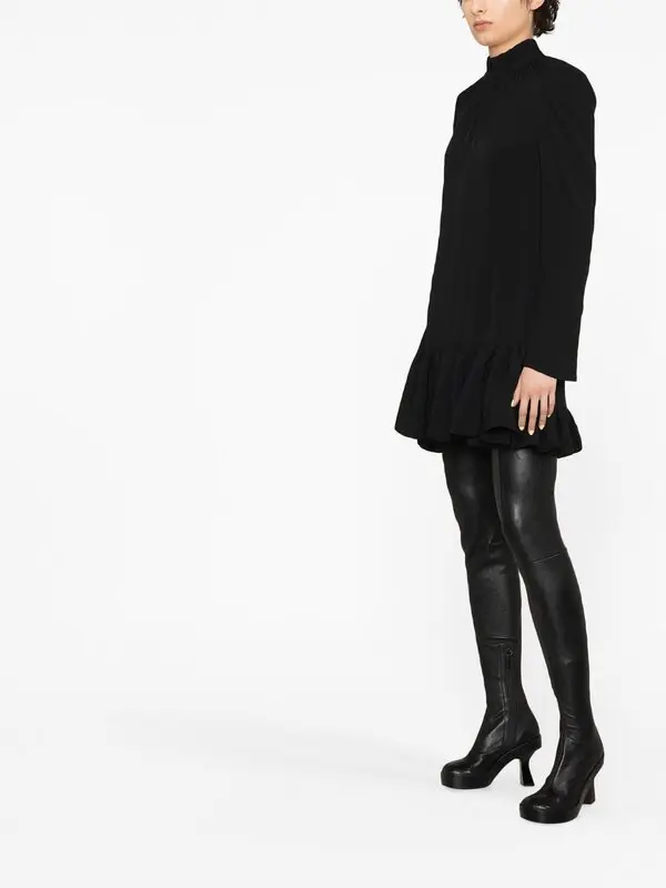 Rabanne Frilled-hem Short Dress