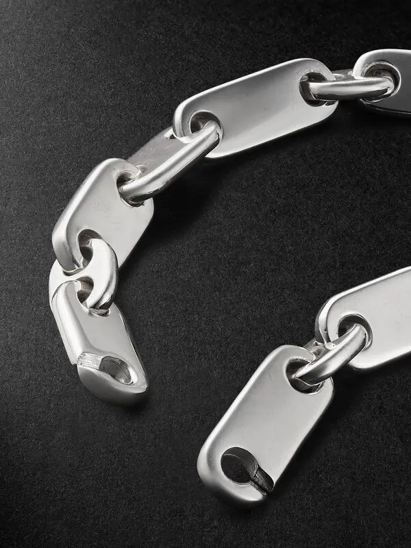 MAOR M.cohen Monolinka Burnished Sterling Chain Bracelet