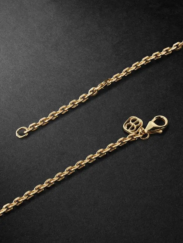 SYDNEY EVAN Xl Happy Face Gold Pendant Necklace - Blue