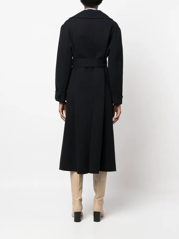 JIL SANDER Long-sleeve Belted Wool Coat