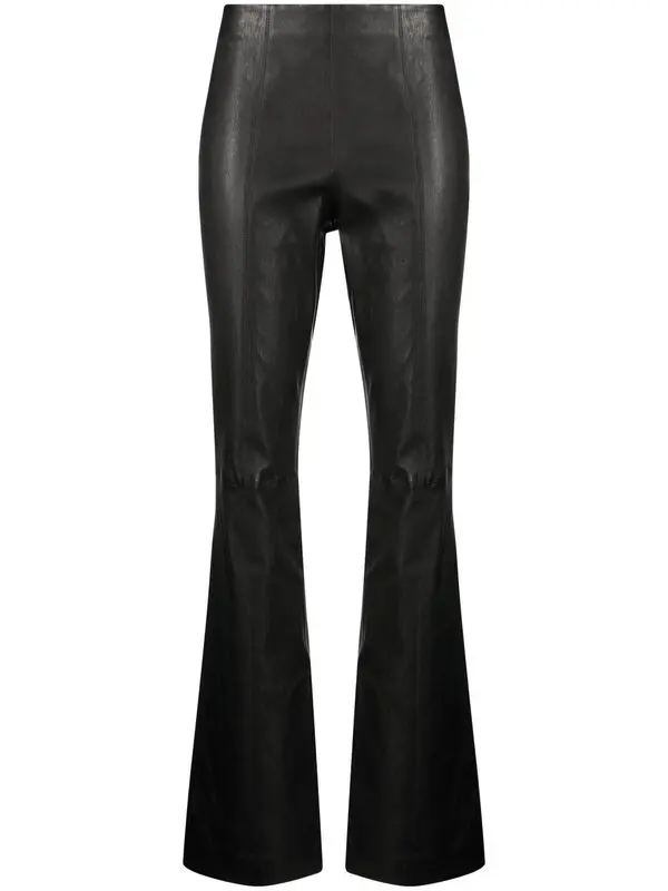 Rag & Bone Mid-rise Flared Leather Trousers