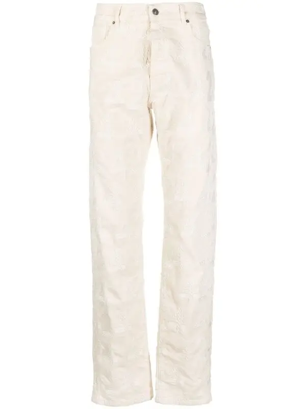 424 Bleach-wash Straight-leg Jeans