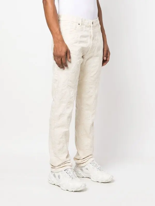 424 Bleach-wash Straight-leg Jeans