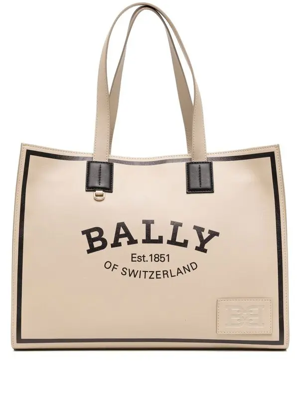 Bally Crystalia Leather Tote Bag