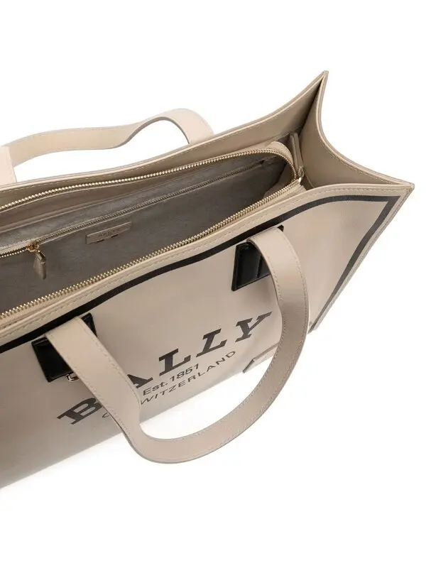 Bally Crystalia Leather Tote Bag