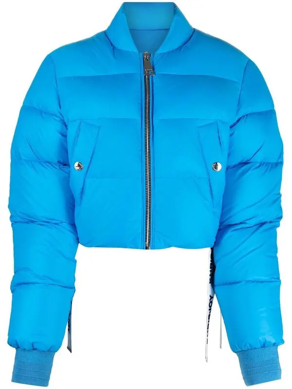 Khrisjoy Cropped Padded Bomber Jacket