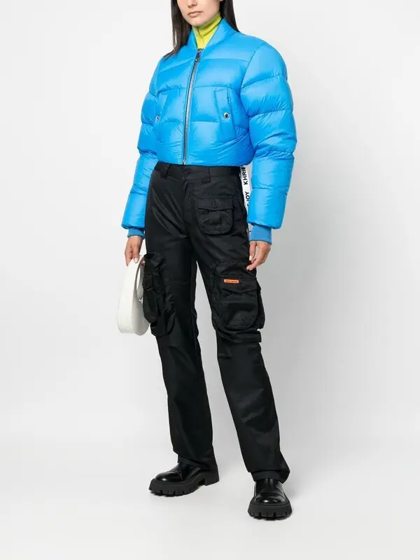 Khrisjoy Cropped Padded Bomber Jacket