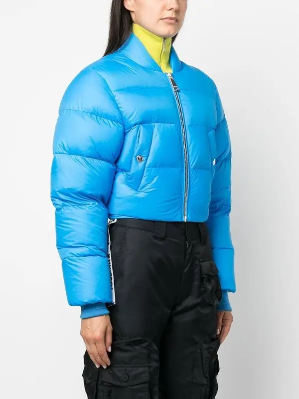 Khrisjoy Cropped Padded Bomber Jacket