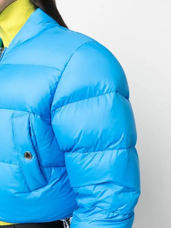 Khrisjoy Cropped Padded Bomber Jacket
