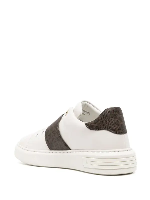 Bally Monogram Buckled Leather Sneakers