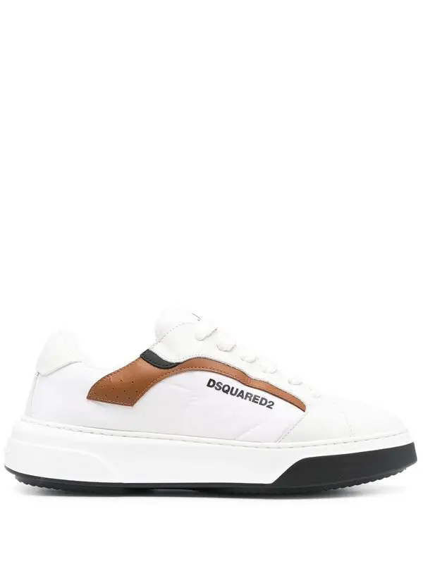 Dsquared2 Logo-print Lace-up Sneakers - White