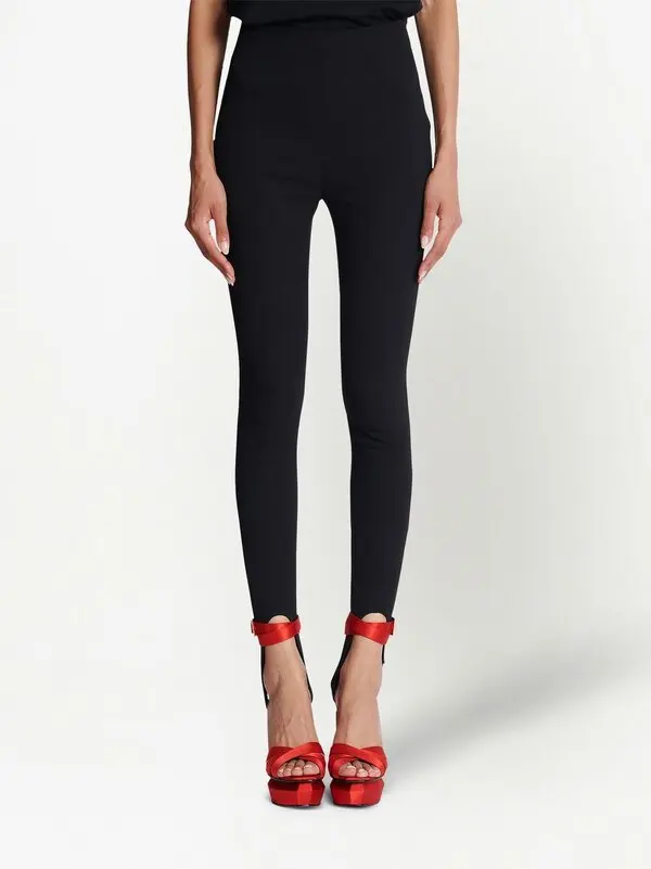 Balmain Stirrup-cuffs Cotton-blend Leggings