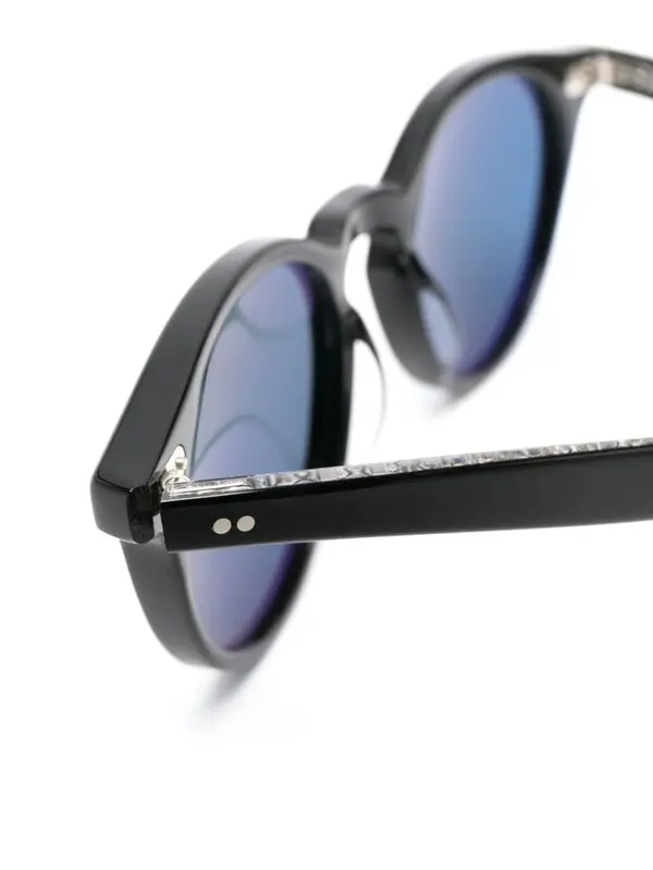 Oliver Spencer Romare Round-frame Sunglasses - Black