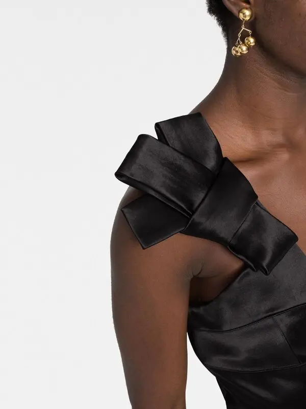 JIL SANDER Bow-detail Midi Dress
