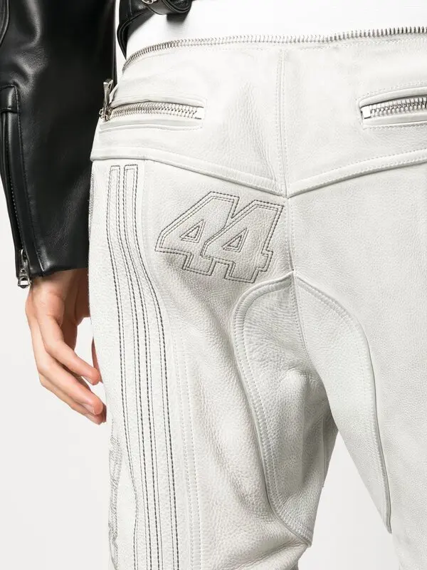 Balmain Embroidered-design Tapered Trousers