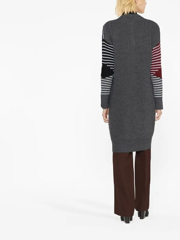 Stella McCartney Striped Wool Cardigan Coat