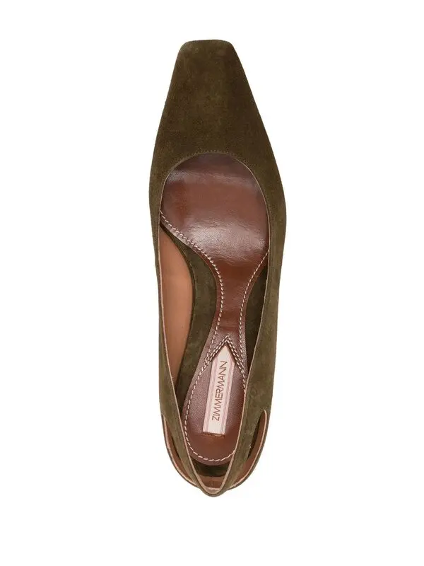 Zimmermann Crescent 50mm Slingback Pumps