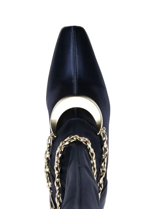 Zimmermann Crescent Stretch 80mm Satin Ankle Boots