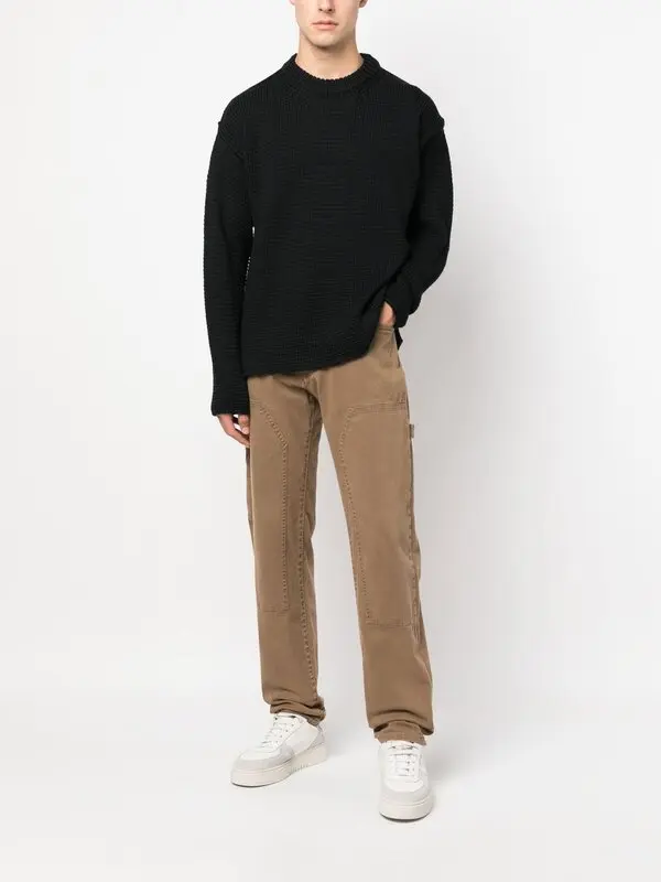 TEN C Crew-neck Knitted Jumper