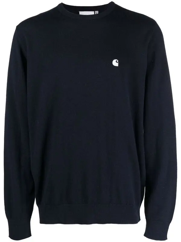 Carhartt Work In Progress Logo-print Crew Neck Sweatshirt