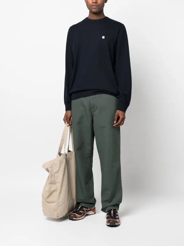 Carhartt Work In Progress Logo-print Crew Neck Sweatshirt