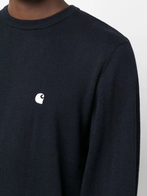 Carhartt Work In Progress Logo-print Crew Neck Sweatshirt