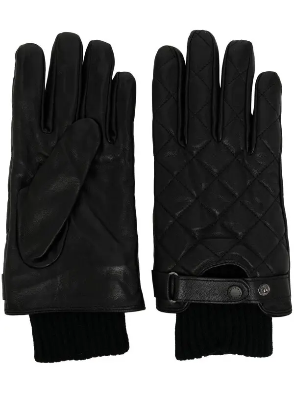Barbour Quilted Leather Gloves