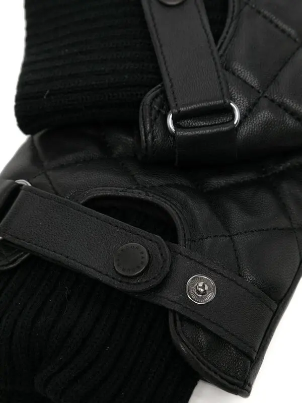 Barbour Quilted Leather Gloves