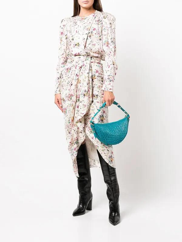 MARANT ETOILE Berthe Floral-print Midi Skirt