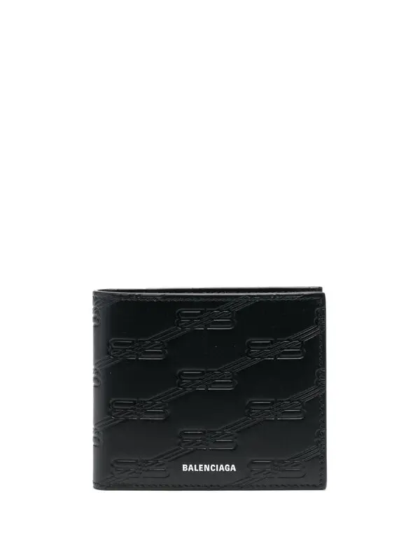 Balenciaga Signature Monogram Bi-fold Wallet