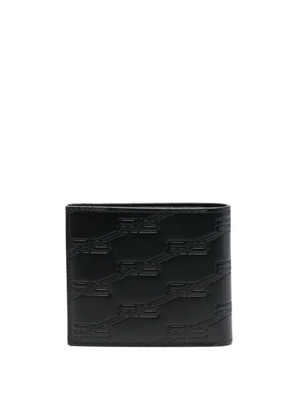 Balenciaga Signature Monogram Bi-fold Wallet