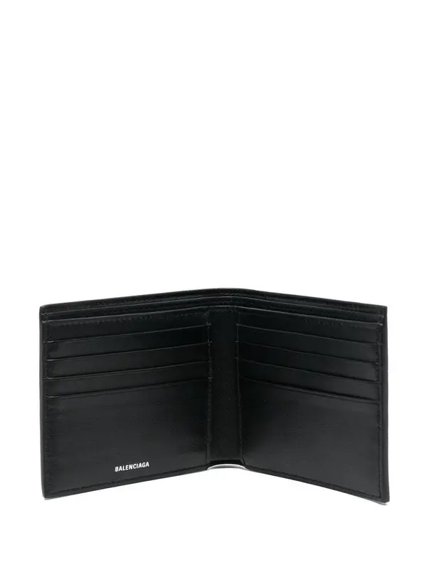 Balenciaga Signature Monogram Bi-fold Wallet